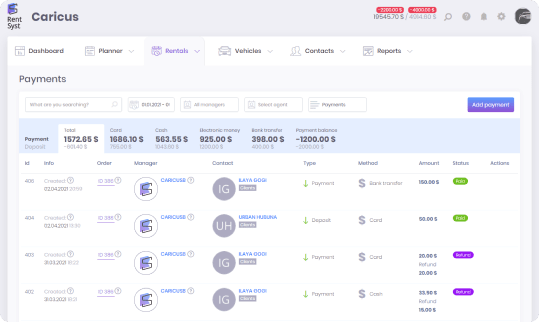 Car rental software - car rental management | RentSyst - Global